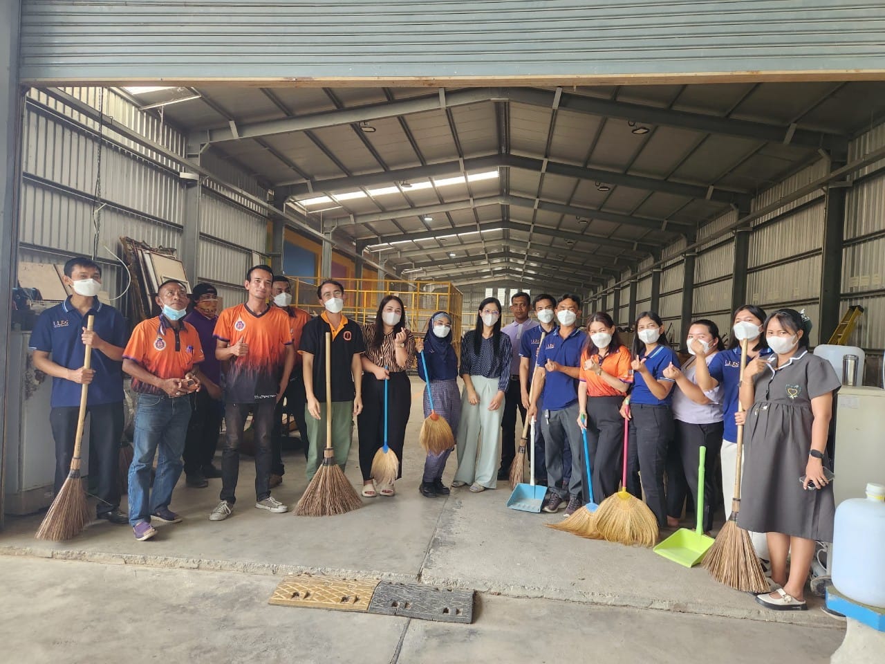Facilities personnel joined the 5S Big Cleaning Day activity.